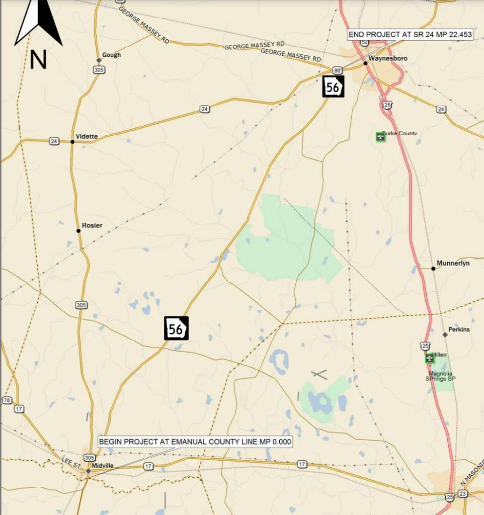 Hwy 56 major repave to begin Tuesday morning - AllOnGeorgia