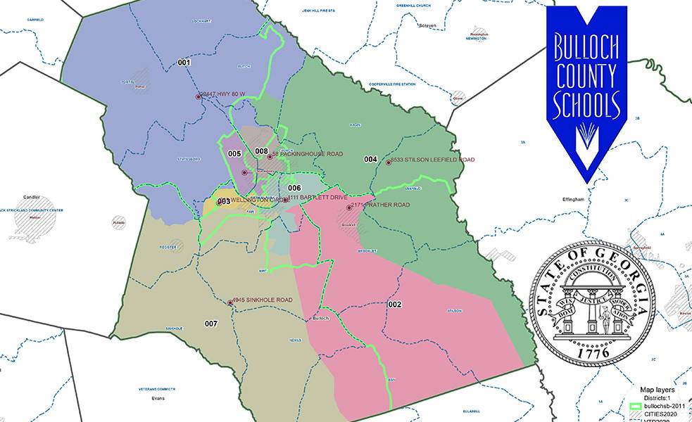 New Voting Maps Signed Into Law Redraw District Lines for Bulloch ...