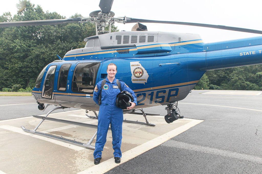 Georgia State Patrol's Aviation Division Pins First Female Pilot TFC ...