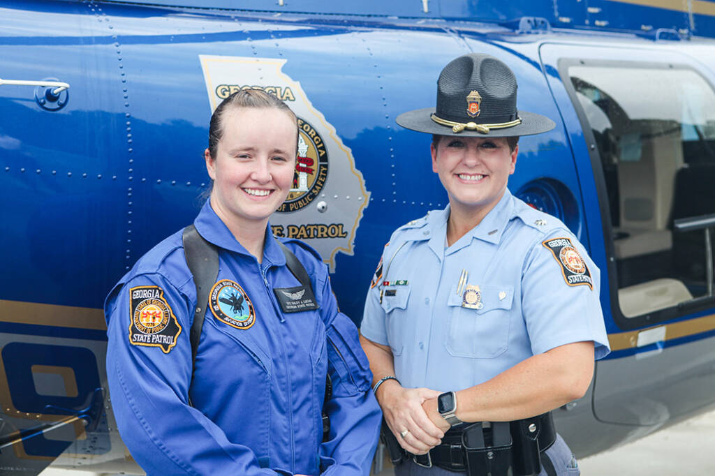 Georgia State Patrol's Aviation Division Pins First Female Pilot TFC ...