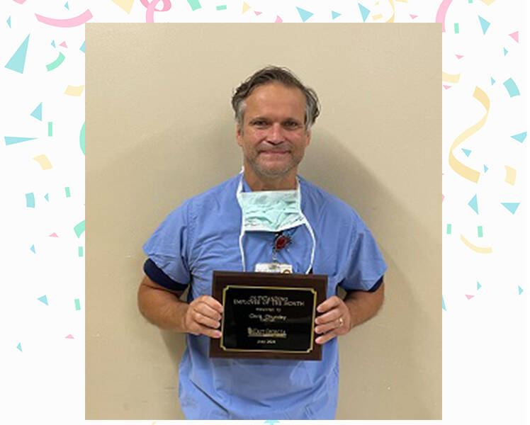 Chris Chumley Named EGRMC Employee of the Month – AllOnGeorgia