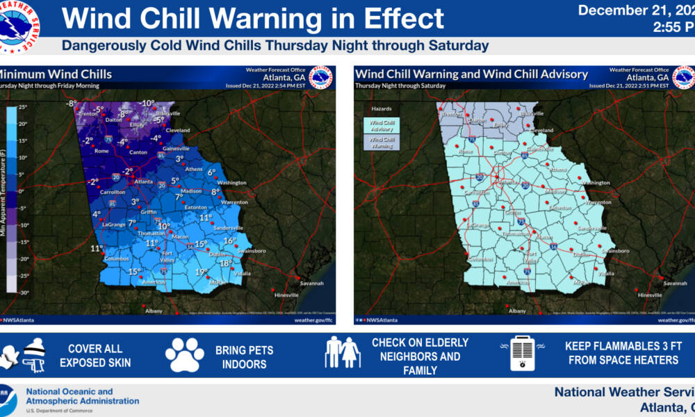 Wind Chill Warning in effect from Thursday night through Saturday ...