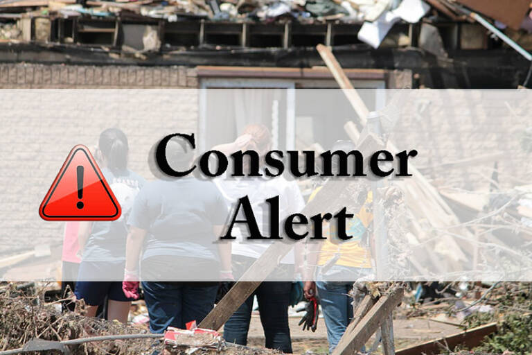 CONSUMER ALERT: Beware of Potential Fraud Following Recent Tornadoes ...
