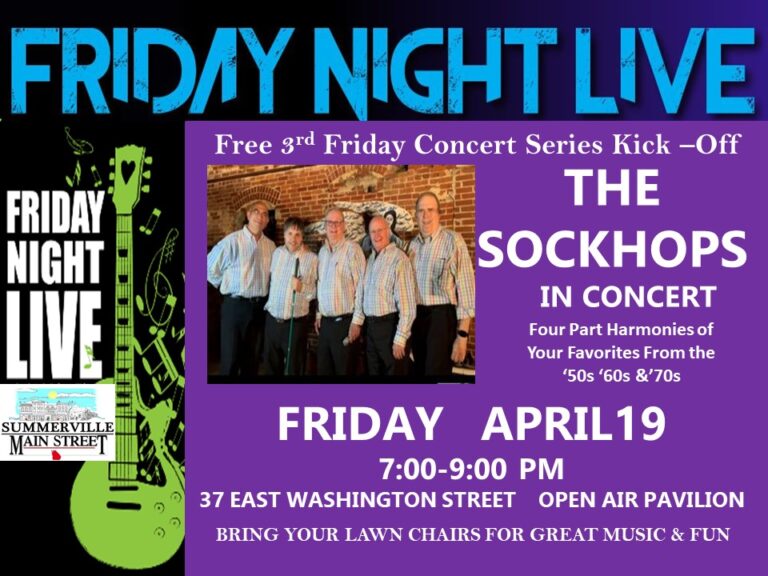 Friday Night Live Concert Series Kicks Off Friday April 19 In Downtown ...