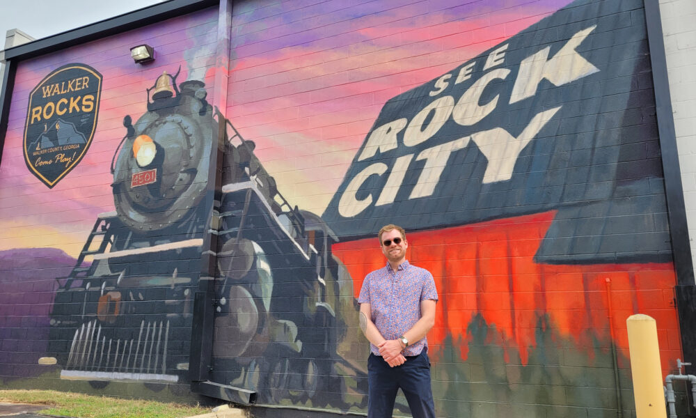Walker Rocks in Rossville Mural Complete - AllOnGeorgia
