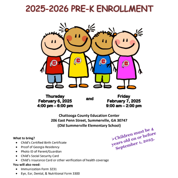 Lyerly, Menlo, and Summerville 2025-2026 Pre-K Enrollment - AllOnGeorgia